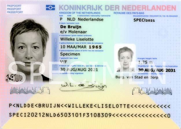 Features of the Dutch passports 2021 | RvIG